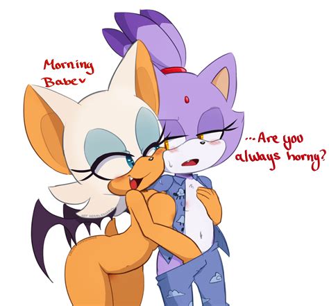 Rule 34 2017 Anthro Bat Bent Over Blaze The Cat Blush Breast Fondling