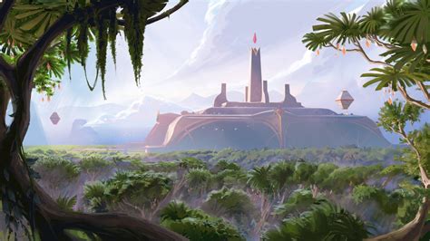 Ixtal Fantasy Landscape Illustration Terraforming Concept Art