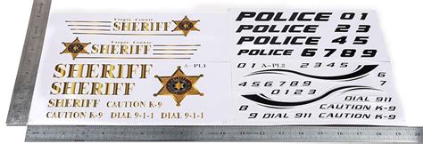 Sheriff Car Decals
