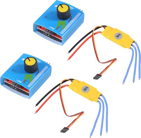 Dweii 2 Sets Dc 12v 30a High Power Brushless Motor Speed