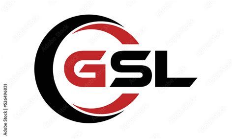 Gsl Three Letter Swoosh Logo Design Vector Template Monogram Logo Abstract Logo Wordmark