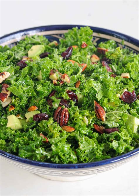 Healthy Kale Salad Recipe The Cooking Foodie