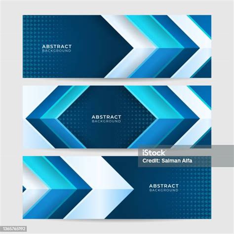 샤이니 다크 블루 추상 기하학적 와이드 배너 디자인 배경 0명에 대한 스톡 벡터 아트 및 기타 이미지 0명 3차원 형태 개념 Istock