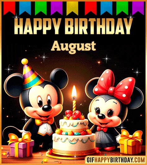 🎉 Happy Birthday August  🎂 Funny And Personalized Animated Wishes