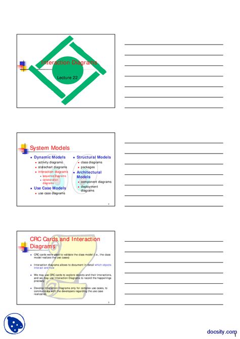 Interaction Diagrams Skills In Object Oriented Programming Lecture Slides Docsity