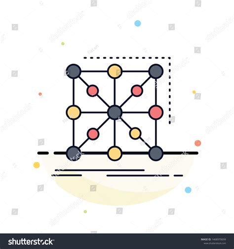data framework app cluster complex flat stock vector royalty free