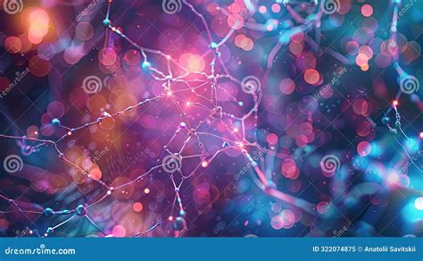 A Digital Illustration Depicts A Neural Network With Nodes And Connections Showcasing The Data