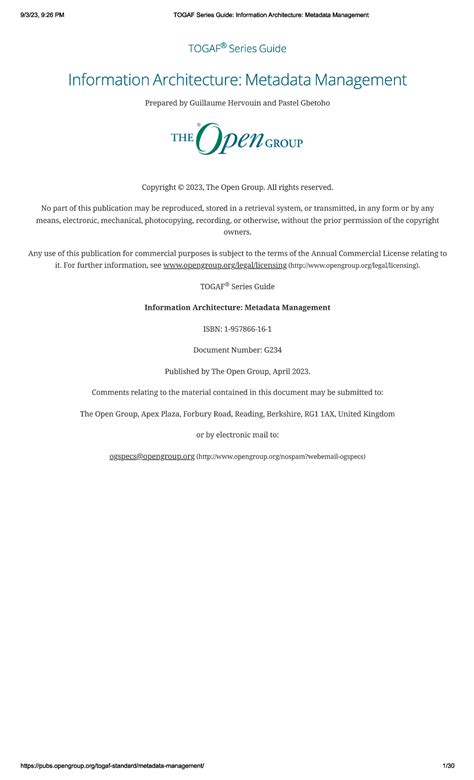 Togaf Series Guide Sistem Informasi Manajemen Studocu