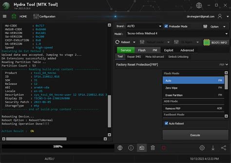 Tecno Bf Spark Go Frp Remove With Preloader Mode Sucess By Hydra Tool