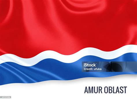 러시아 국가 아무르 주 격리 된 흰색 바탕에 흔들며 깃발 주 이름 깃발 아래 포함 되어 있습니다 3d 렌더링입니다 0명에 대한 스톡 사진 및 기타 이미지 Istock