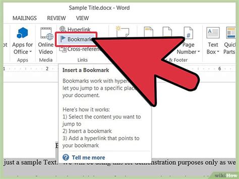 How To Make Bookmark In Ms Word Design Talk