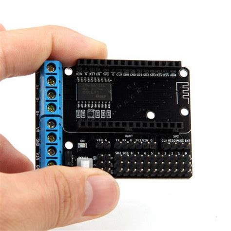 Motor Shield Para Módulo Wifi Esp8266 Nodemcu Eletrônica Ômega