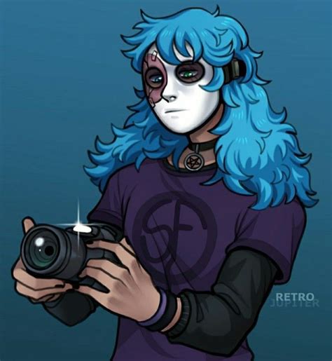 Pin De Jade Foy Em Sally Face Ícones Fofos Cabelo Azul Papel De