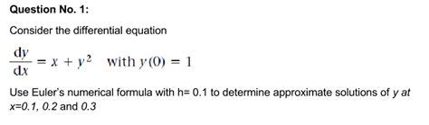 [solved] Consider The Differential Equation C