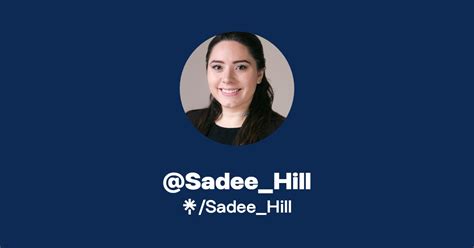 Sadee Hill Instagram Facebook Twitch Linktree