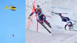 American Skier Lindsey Vonn Suffers Broken Leg Airlifted After