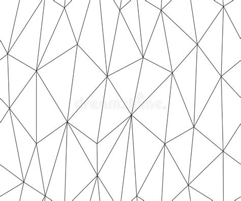 Abstract Triangle Seamless Pattern Irregular Polygonal Linear Grid Geometric Background