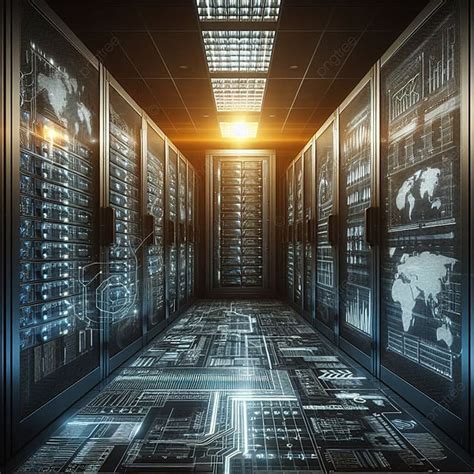 실감나는 첨단 기술을 갖춘 서버룸 서버 룸 현실적인 하이테크 데이터 이미지 배경 일러스트 및 사진 무료 다운로드 Pngtree