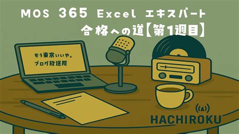 Mos Excel 365 エキスパート独学記 1｜初週の壁：excelの「癖」と学習法の発見 もう東京いいや。ブログと資格でどこかで暮らす。