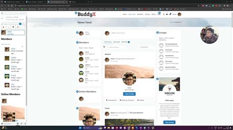 Buddyx Theme Configuring Sidebar Widgets Buddypress V12 Youtube