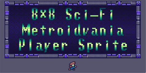 8x8 Sci Fi Metroidvania Player Sprite By Mythril Age