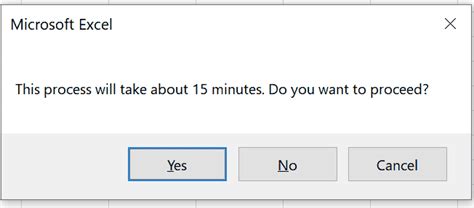 VBA MsgBox Yes No Options Wellsr