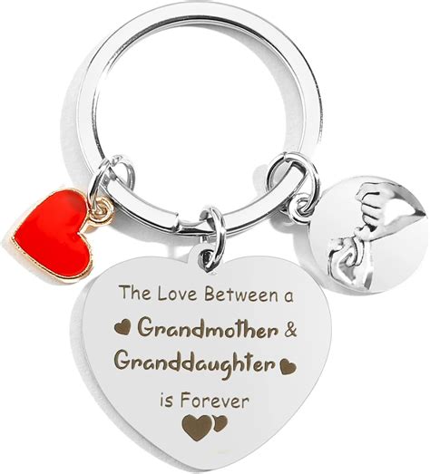 Stainless Steel Grandma Keyring T Best Grandma Nana Keychain