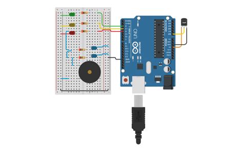 Circuit Design Temperatura Tinkercad