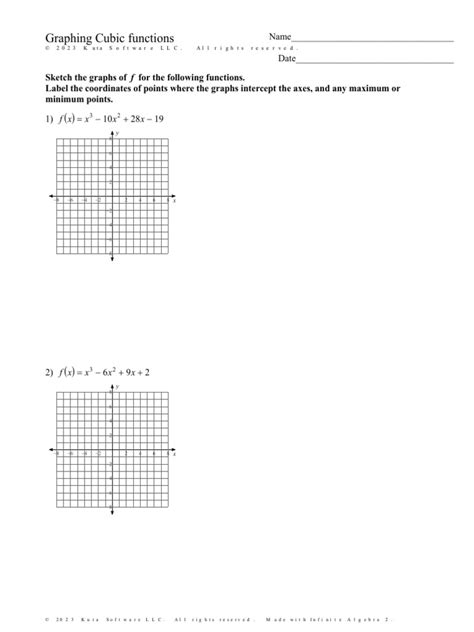 Cubic Functions Graphing Pdf Analysis Applied Mathematics
