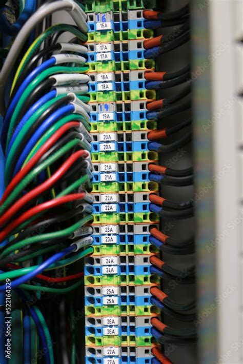 Control Panel Assembly With Wiring And Terminal Terminate Wiring In Elelctric Room For