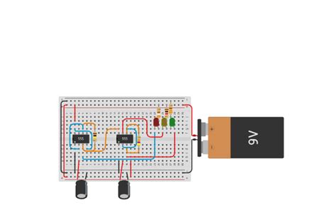 Circuit Design Copy Of Traffic Light Control 555 Timer Ic Tinkercad