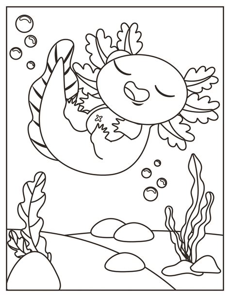 Axolotl Coloring Pages