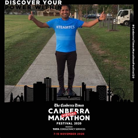 Gopinathan B On Linkedin Teamtcs Virtualrace Canberramarathon