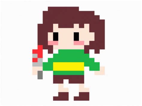 Pixel Art Chara GIF Pixel Art Chara Frisk Discover Share GIFs
