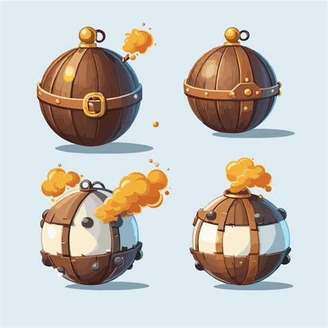 Premium Vector Pirate Cannonballs Vector