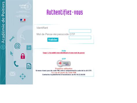 Bienvenue Au Intra Ac Poitiers Fr Page Authentification