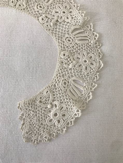 Antique Irish Crochet Lace Collar — Sheelin Lace
