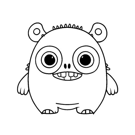 귀여운 몬스터 색칠 공부 Kr에서 무료 색칠 공부