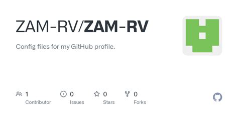 Github Zam Rvzam Rv Config Files For My Github Profile