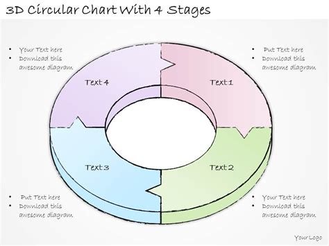 Business Ppt Diagram D Circular Chart With Stages Powerpoint Template PowerPoint Slide