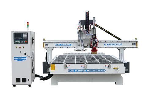 Linear ATC CNC Router With Double Spindles Blue Elephant CNC Machinery