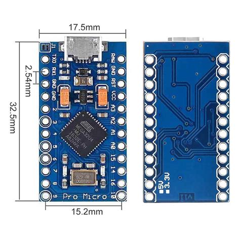 Arduino Pro Micro Atmega32u4 5v 16mhz Mini Mcu Leonardo Klon