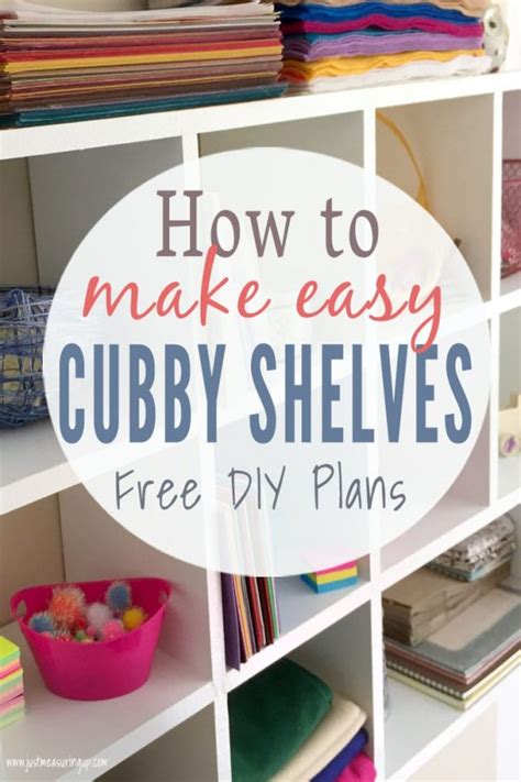 How To Build Diy Cubby Shelves That Mount Simple Diy Storage Tutorial