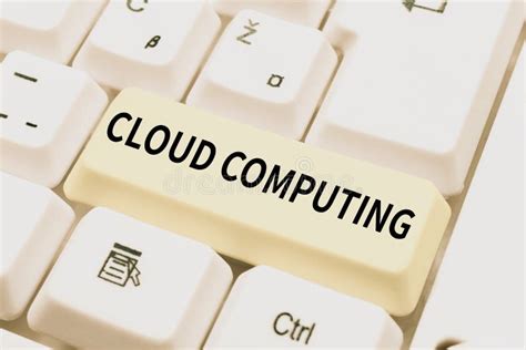 Text Caption Presenting Cloud Computing Concept Meaning Use A Network