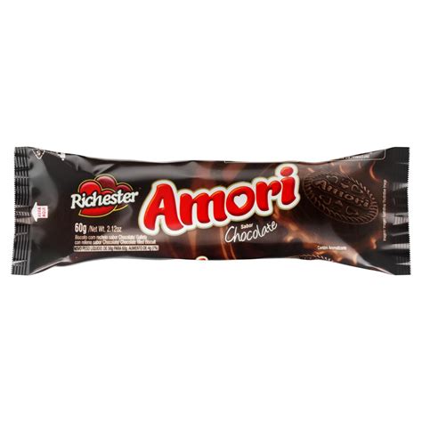 Biscoito Recheio Chocolate Richester Amori Pacote 60g Holanda