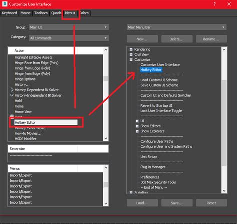 Hotkey Editor Missing In 3ds Max 2020 And Newer Customize Menu