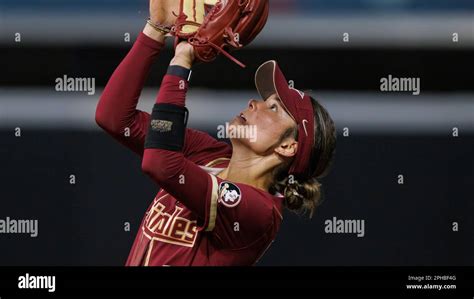 Florida States Devyn Flaherty 9 Makes A Catch During An Ncaa Softball Game On Friday March