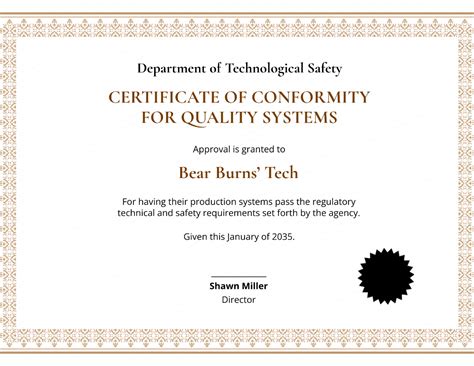 Free Printable Conformance Certificate Templates To Customize Online