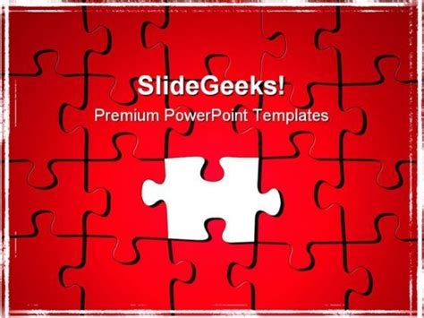 Red Puzzle Background PowerPoint Templates And PowerPoint Backgrounds