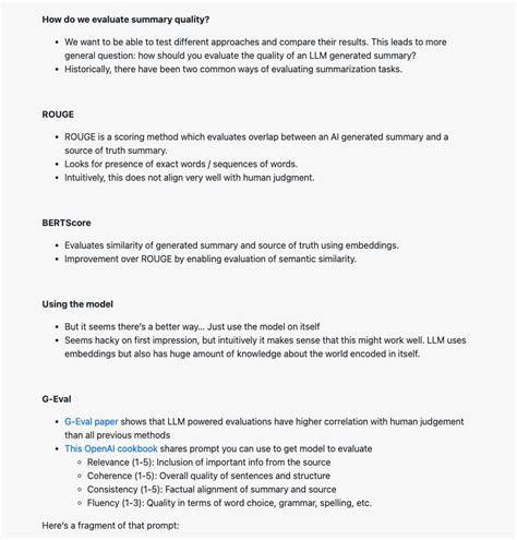 How Do You Know If An Llm Generated Summary Is Any Good Sharing Some Notes Adapted From A Tech
